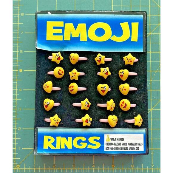 Unbranded | Toys | Vintage Emoji Rings Vending Machine Display Board ...